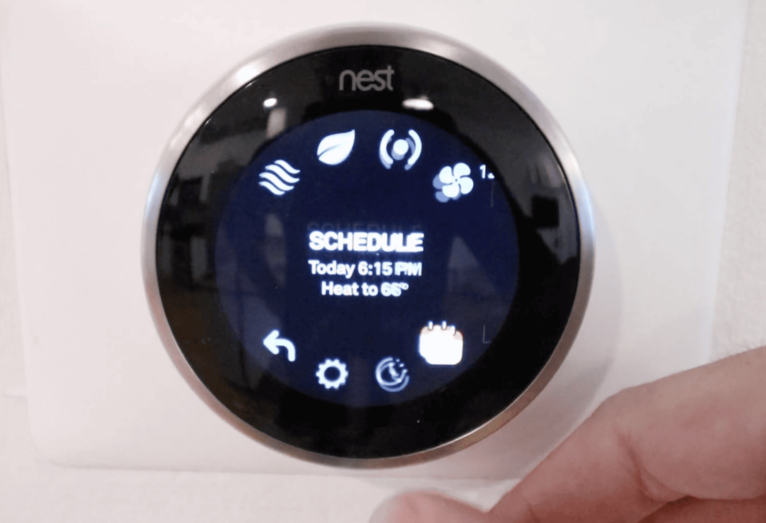 Automatic Schedule Changes Nest Thermostat